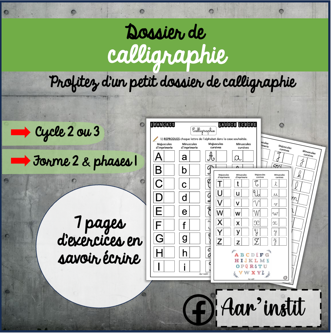 Dossier calligraphie – Aar'instit