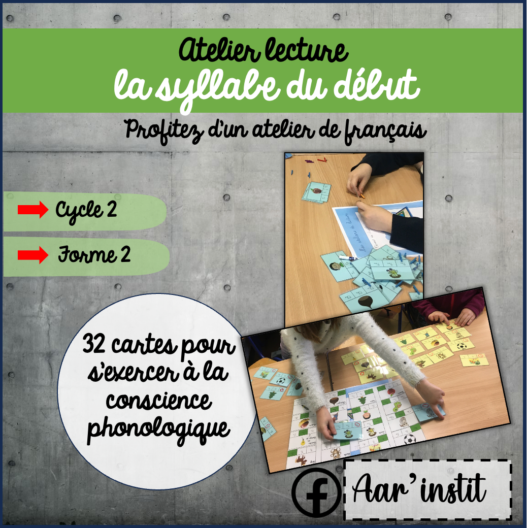 Atelier lecture : la syllabe du début (cycle 2) – Aar'instit