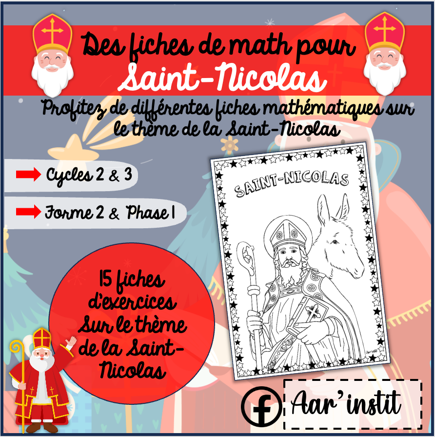 Des fiches de math pour la Saint-Nicolas – Aar'instit