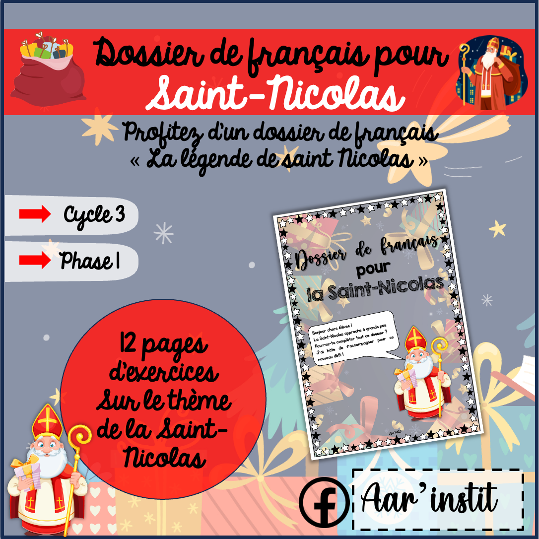 La légende de saint Nicolas - Dossier de français (cycle 3) – Aar'instit